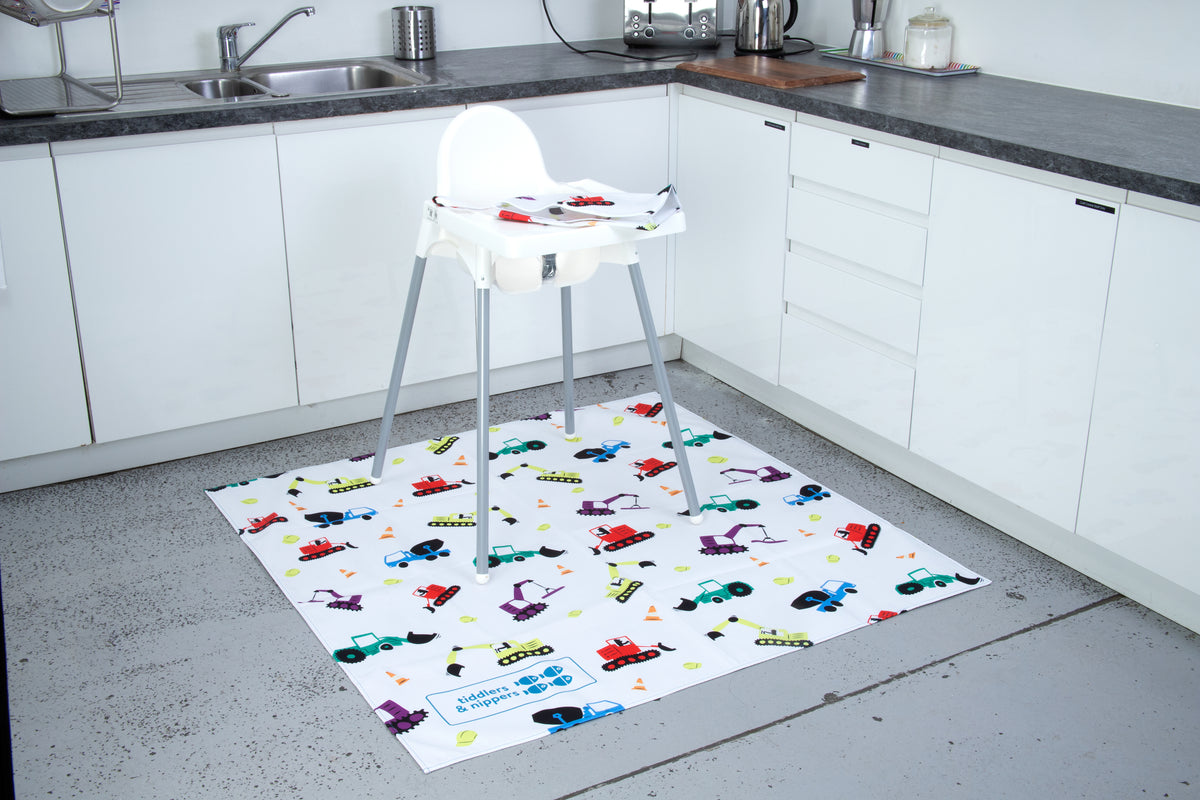 Reusable & Washable Splash Mat Mats For Under High Chair 130cm x 130cm ...